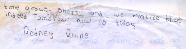 Roine Rodney from Namelok Junior Academy in Kisamis and his poem